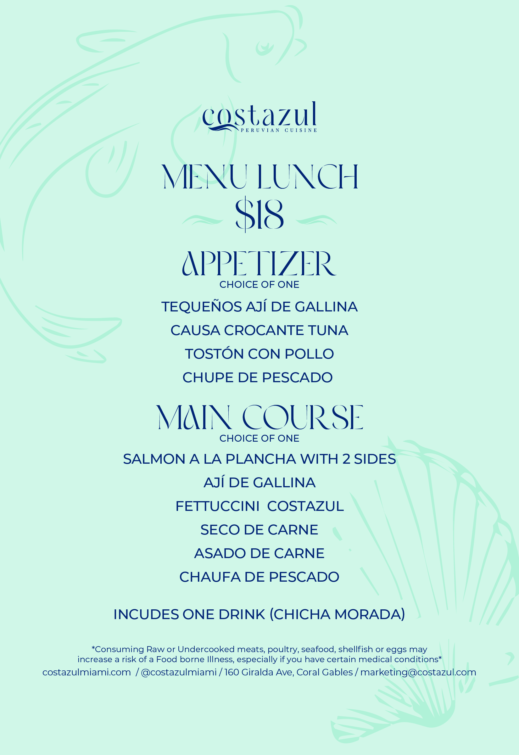 Costazul | Peruvian Cuisine | Seafood Restaurant | Coral Gables
